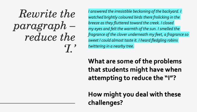 Visualization and Creative Writing – The English Classroom