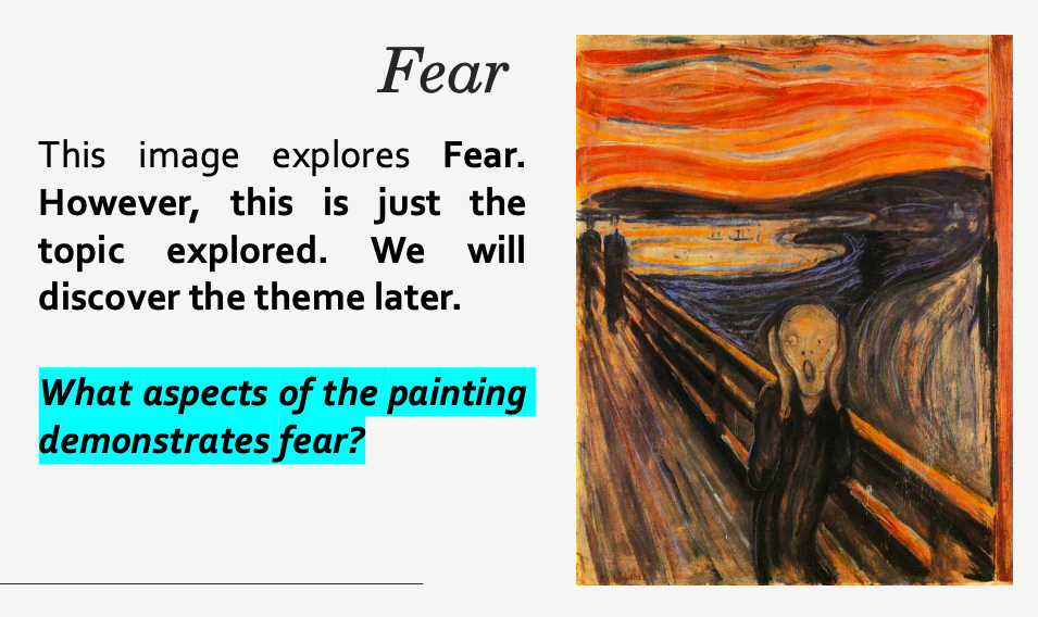 Teaching…Theme – The English Classroom