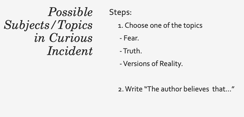 Teaching…Theme – The English Classroom