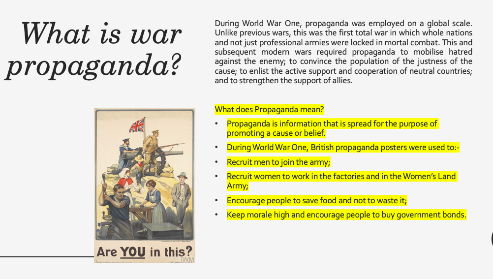 Teaching…Propaganda – The English Classroom
