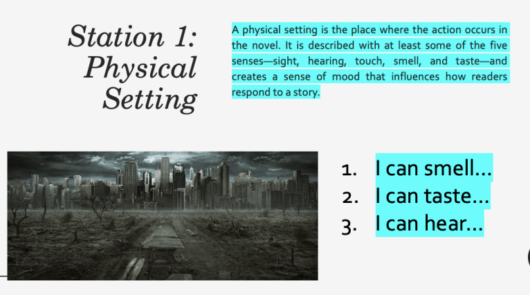Teaching…different types of settings – The English Classroom