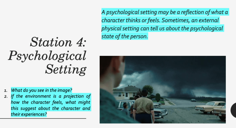 Teaching…different types of settings – The English Classroom